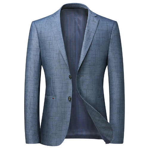 Lightweight Breathable Men Blazer New Men's Business Casual Plaid Suit ...