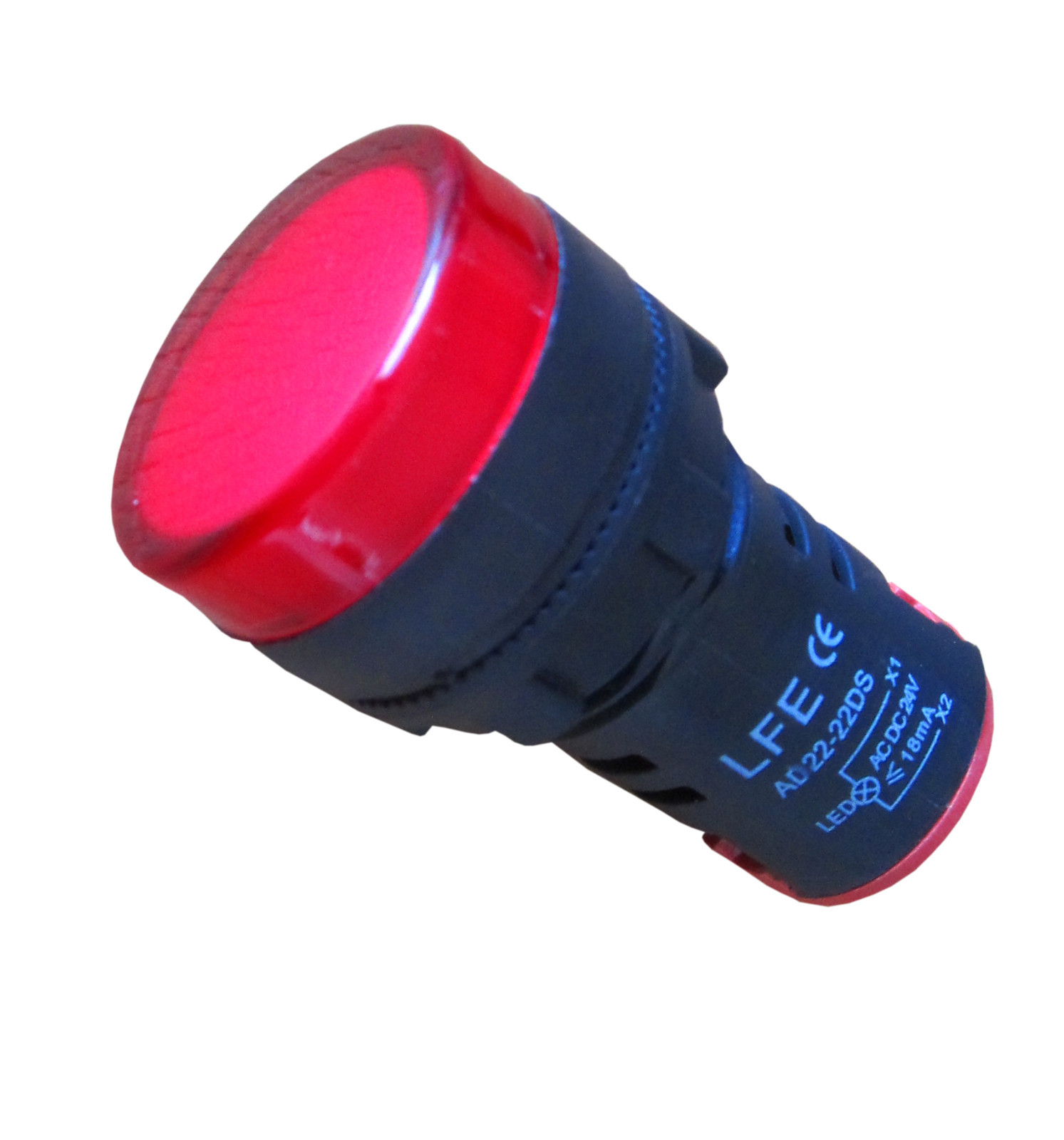 Signalleuchte LED 22mm 12V AC/DC ROT (Kontrolleuchte/Signallampe ...