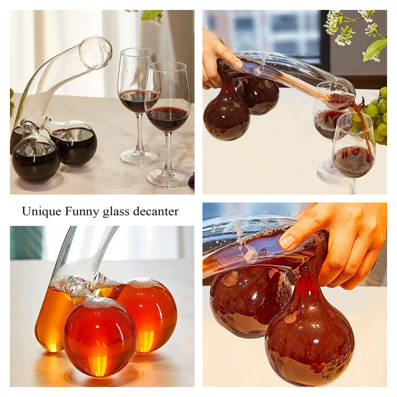 Clever Wine Aeration Tool Original And Engaging Glass Decanter For ...