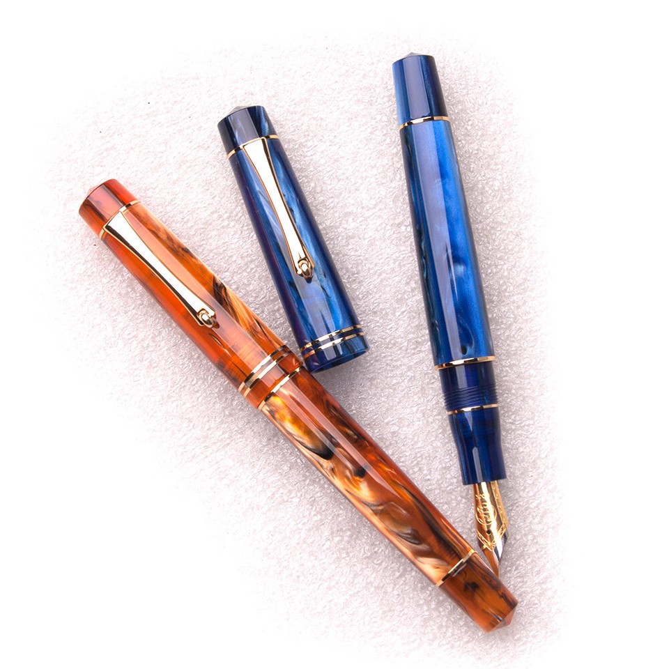 MAJOHN M800 Acrylic Resin Fountain Pen BOCK/Moonman F Nib Write Ink Pen ...