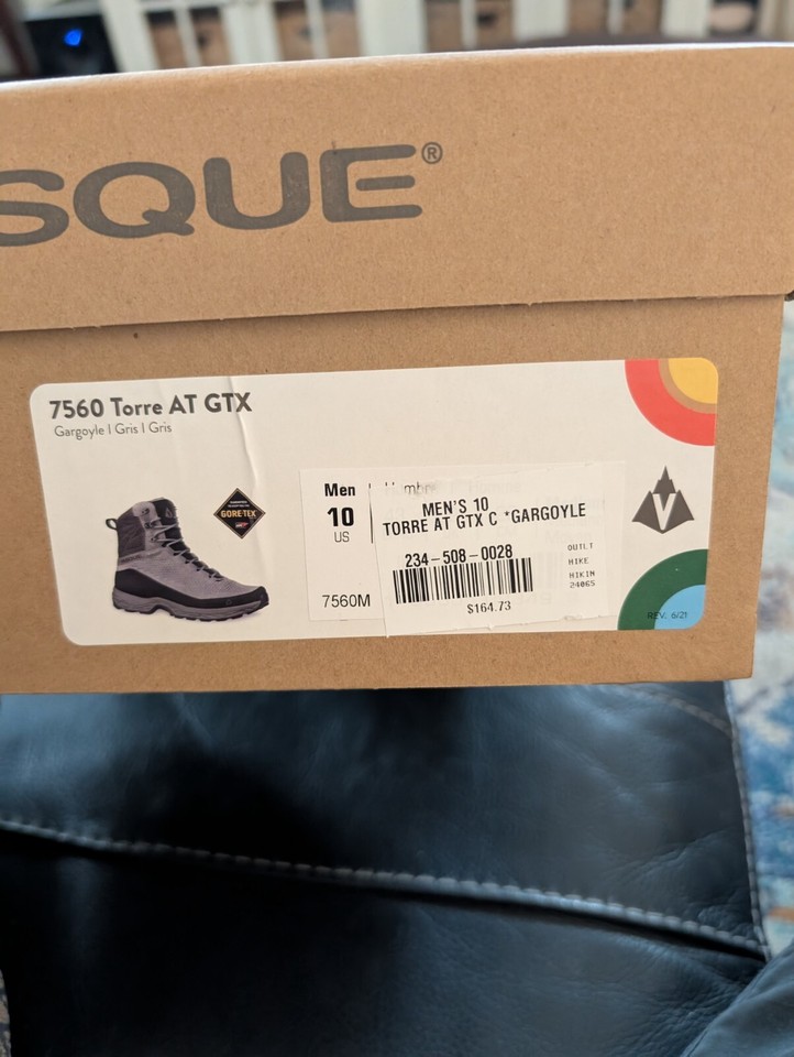 Vasque Mens Torre AT GORE-TEX Hiking Boots, Gargoyle Grey, Size 10 | eBay