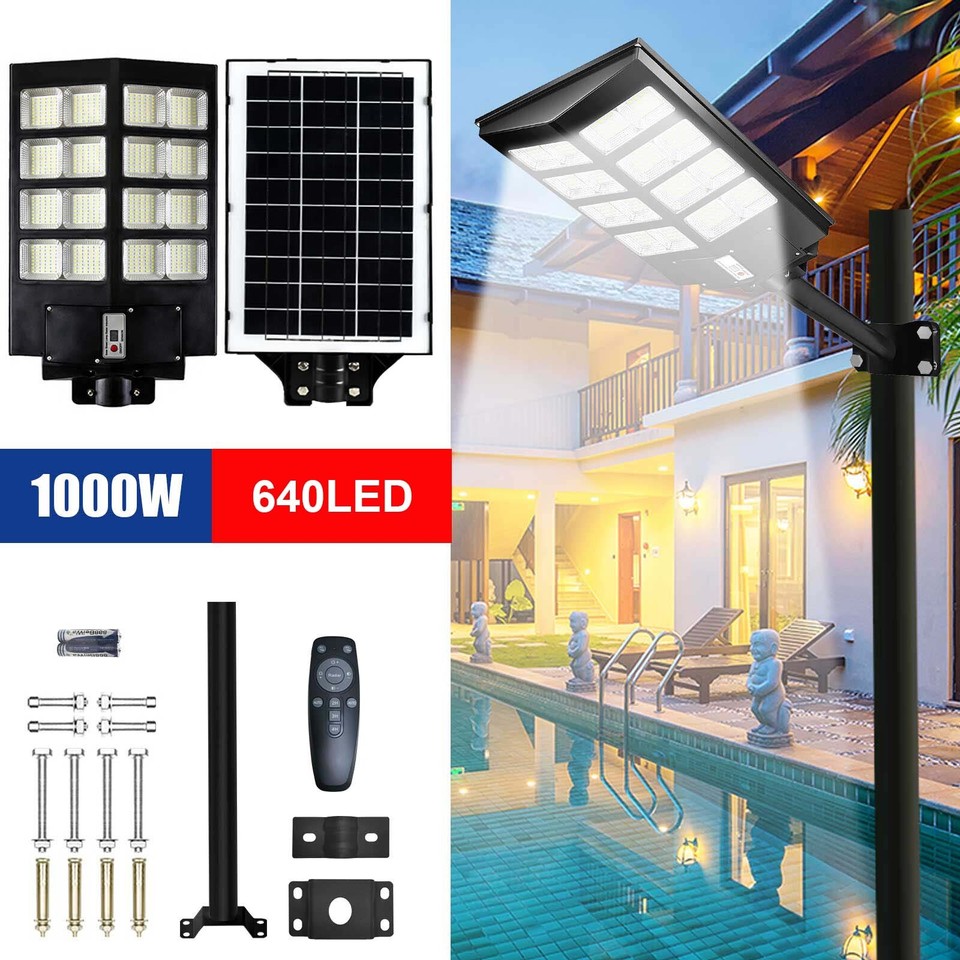 1000W Solar Street Light Outdoor Waterproof Solar Flood Light for ...
