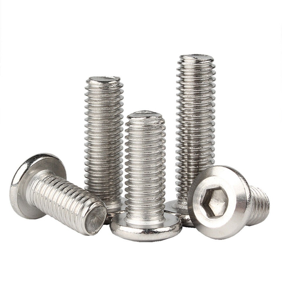 M6 (6mmØ) TRUSS HEAD PAN HEAD BOLTS ALLEN KEY HEX SOCKET SCREWS ...