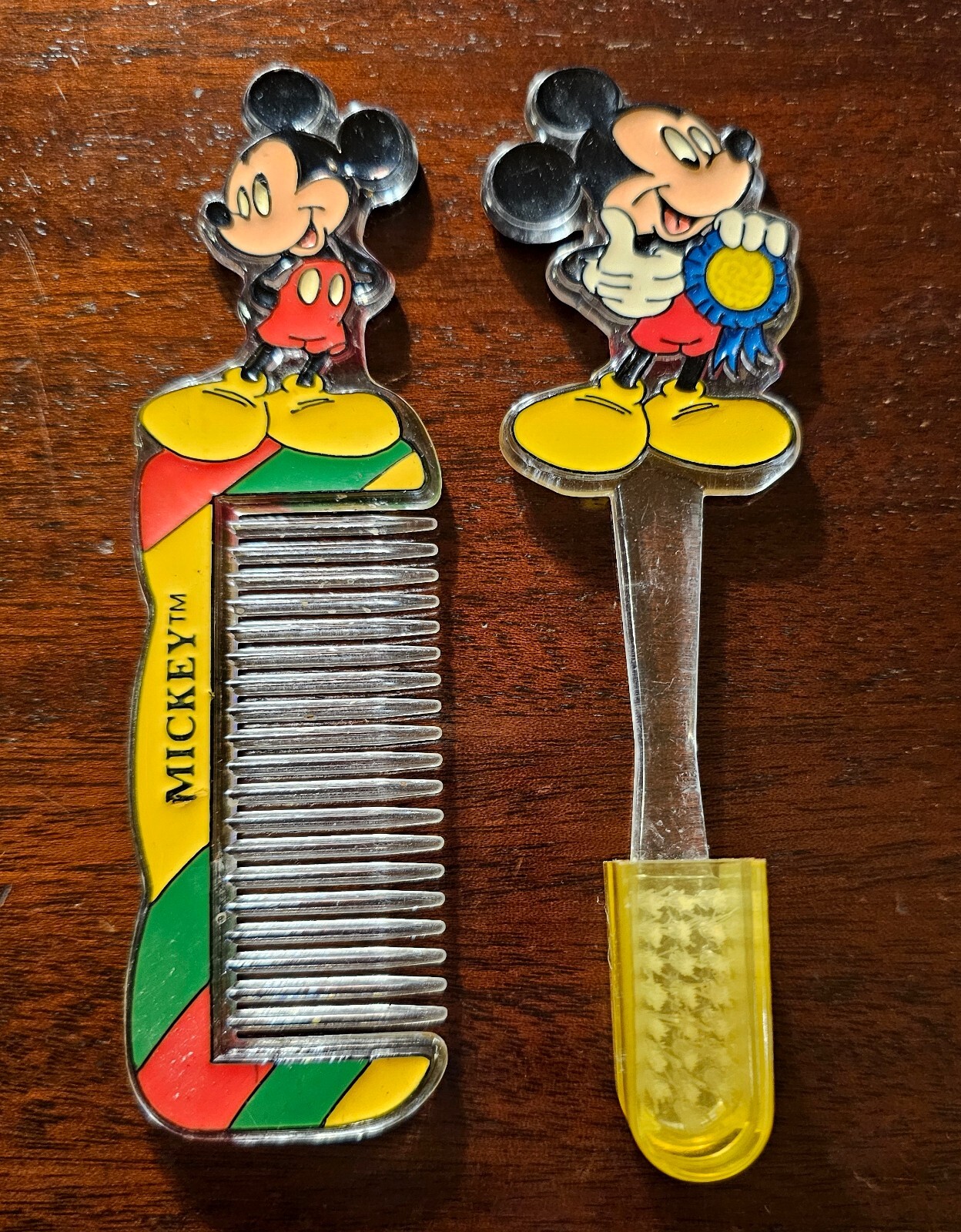 Mickey Mouse Comb & Toothbrush Set Vintage Disney Happee Care | eBay
