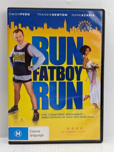 Run Fatboy Run DVD Region 4 PAL PreOwned Simon Pegg Thandie Newton Hank ...
