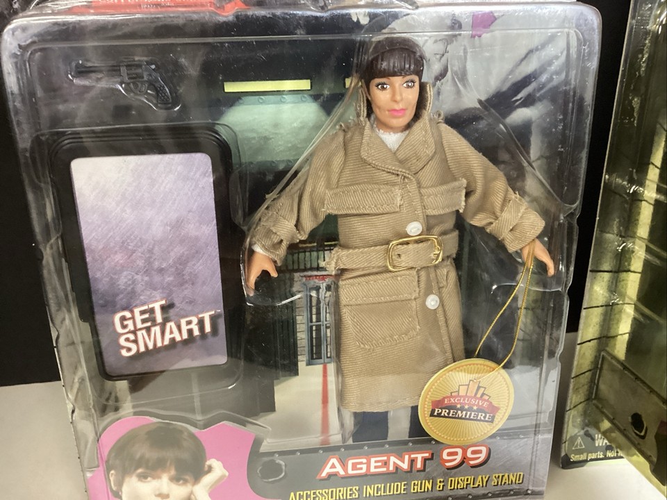 Exclusive Premiere Get Smart AGENT 99 & MAXWELL SMART Figures 1998 Set ...
