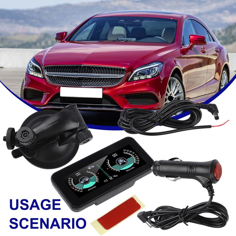 Off-road Car Digital Inclinometer Guage Tilt Indicator Angle Level ...