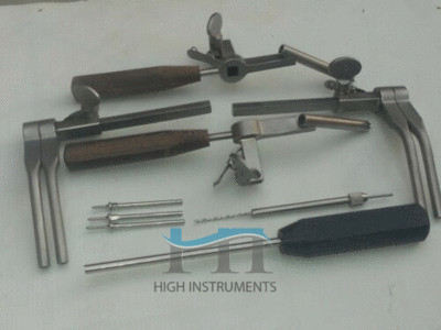 Vertebral Cervical Distractor Drill Guide Left Right Screw driver Neuro ...