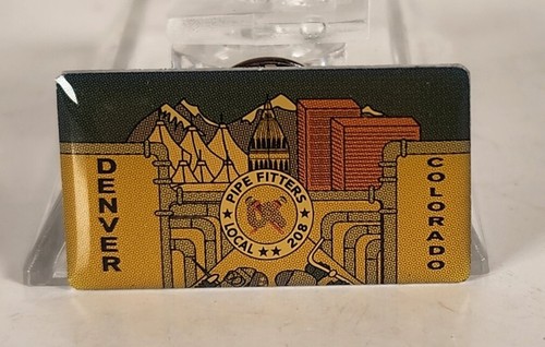 UA Local 208 Plumbers & Pipefitters Union Pin Denver CO Colorado Pin | eBay