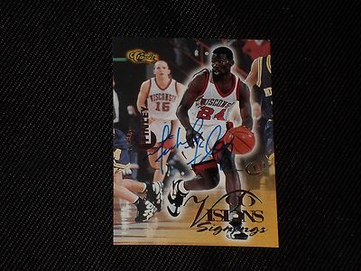 MICHAEL FINLEY 1996 VISIONS SIGNINGS CERTIFIED SIGNED AUTOGRAPHED CARD ...