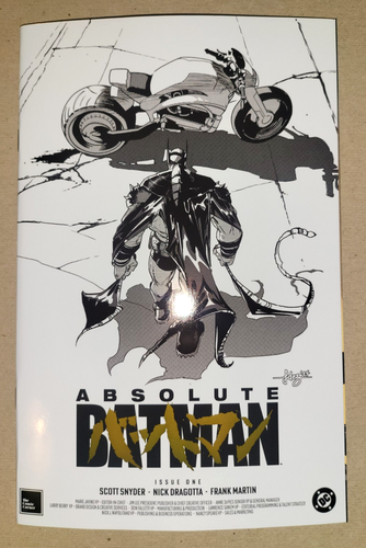 Absolute Batman 1 Javier Fernandez 4th Print Gold Foil Akira Homage ...