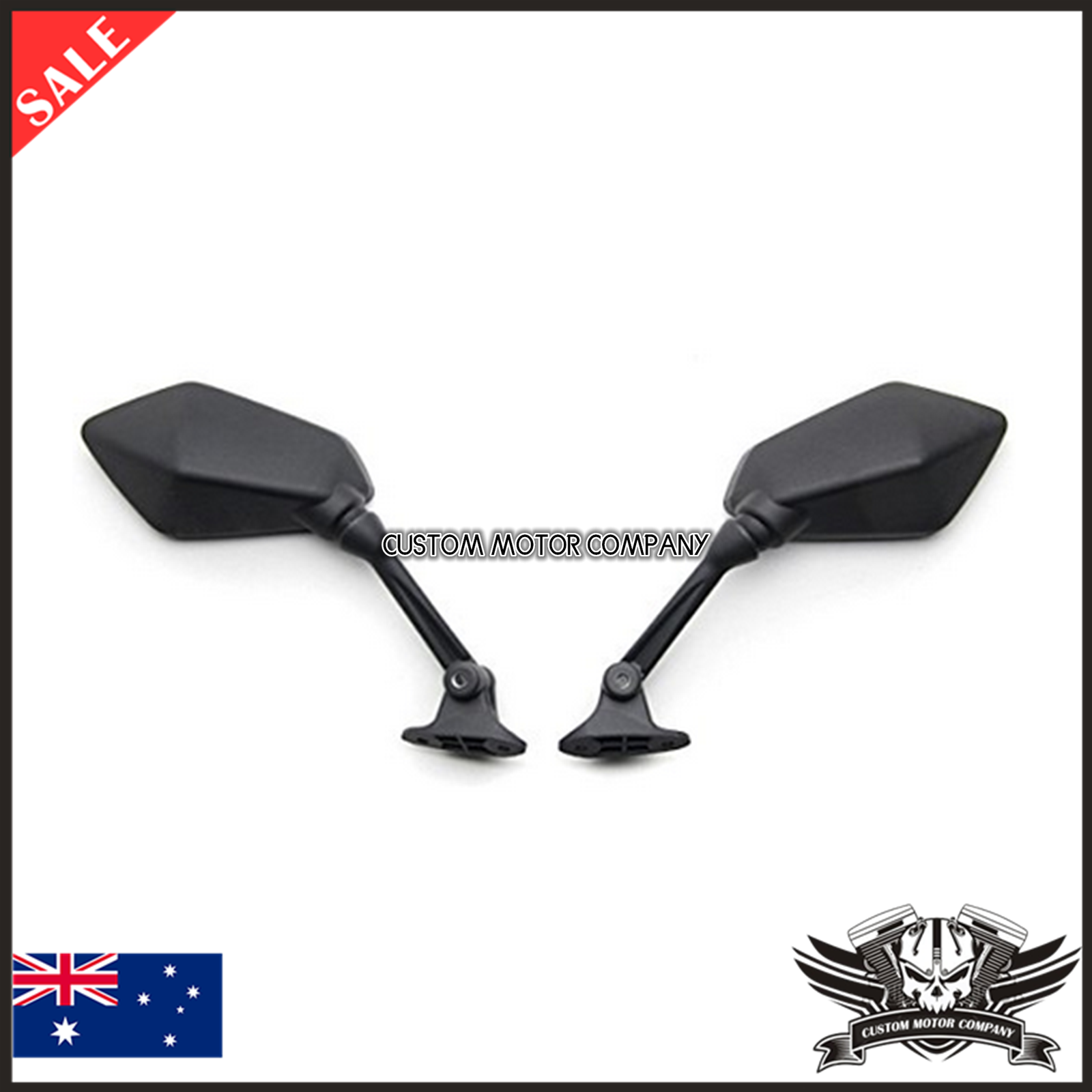 2X Black Motorcycle Rear View Mirrors Kawasaki Ninja ZX6R ZX600R ZX636 ...