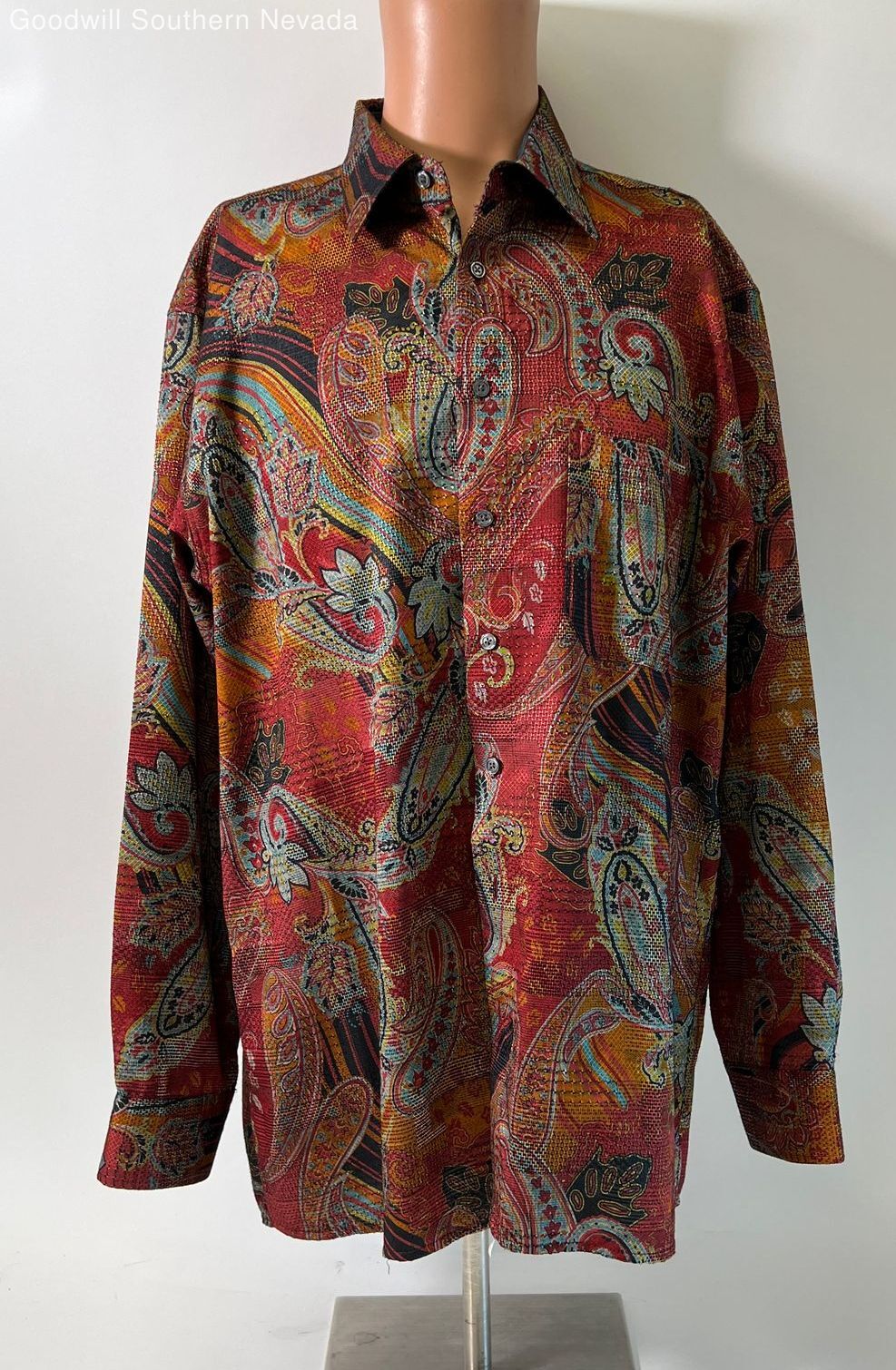 Georg Roth of Germany Men's Multicolor Long Sleeve Button Up Shirt ...