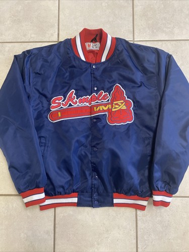Atlanta Braves Tomahawk Bomber Jacket By Sample Industries MLB Starter ...