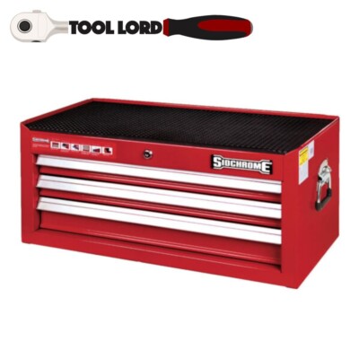Sidchrome Middle 3 Drawer Lockable Intermediate Tool Chest Box ...