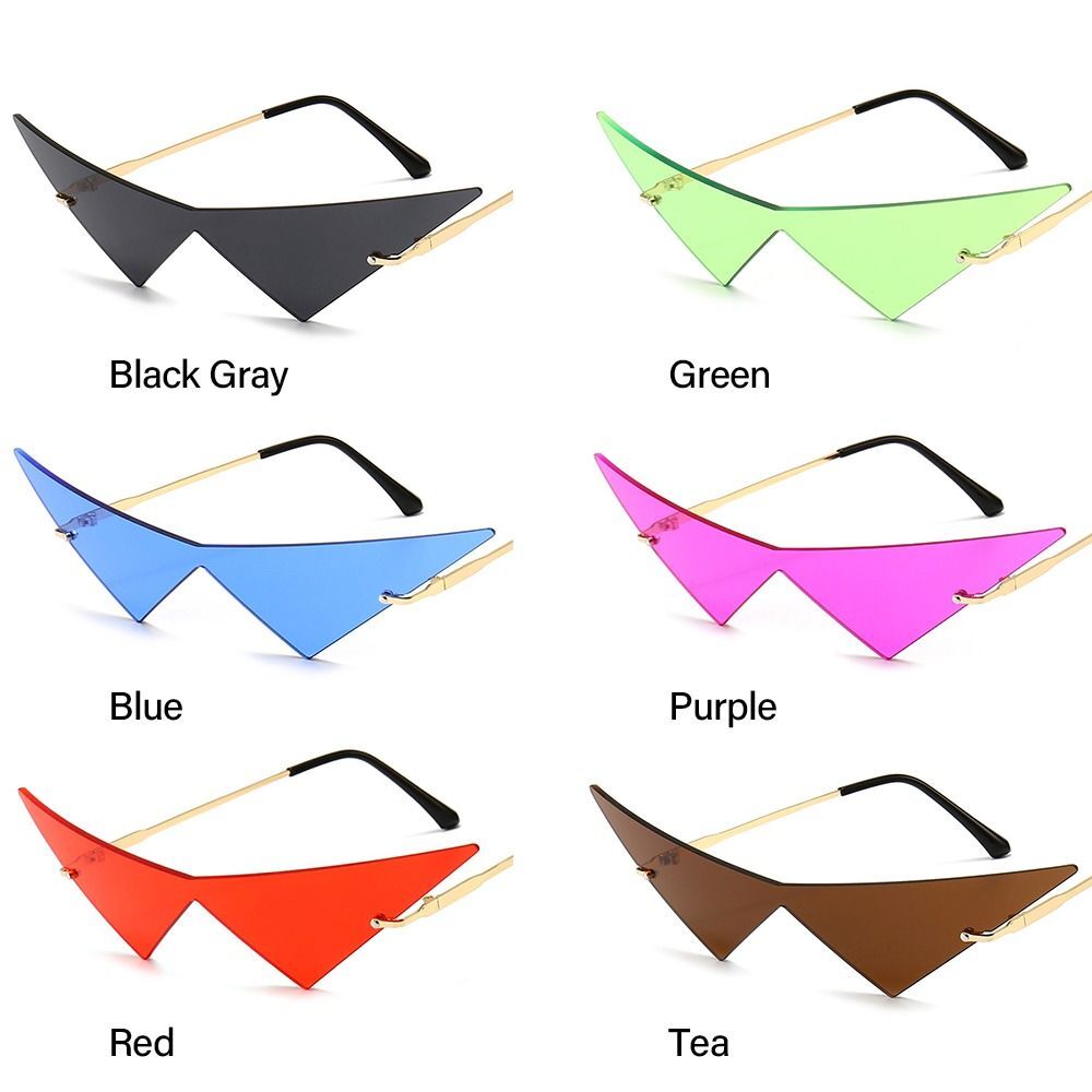 One Piece Hip Hop Women Triangle Sunglasses Eyewear Sun Glasses Sunglasses | eBay