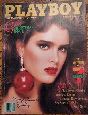 Playboy Magazine Dec 1986 Brooke Shields ~ Christmas Edition | eBay