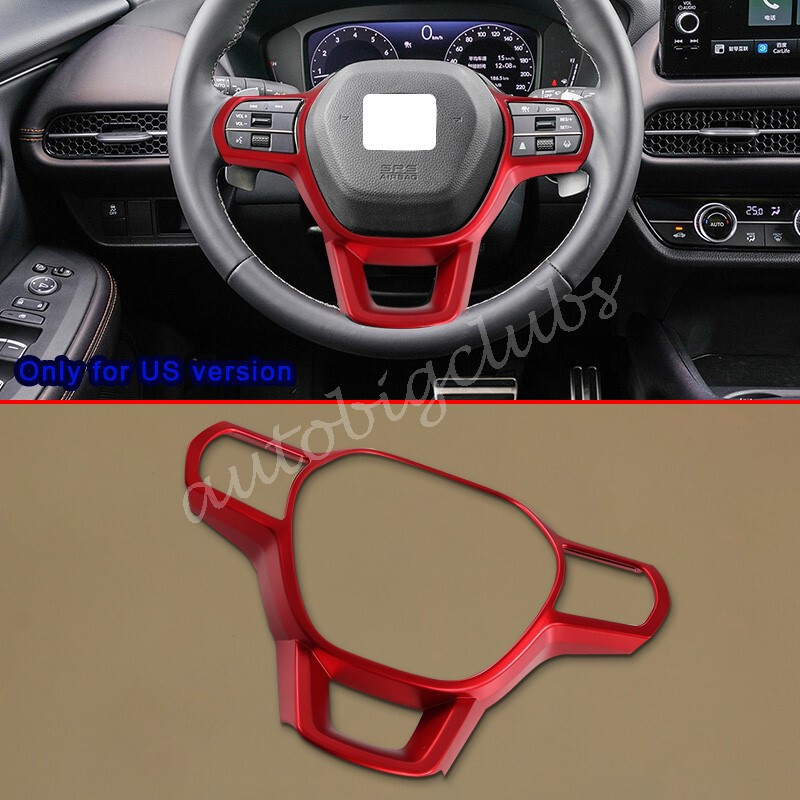 For Honda HR-V HRV 2023-2025 Matte Red Steering wheel Cover Trims ...