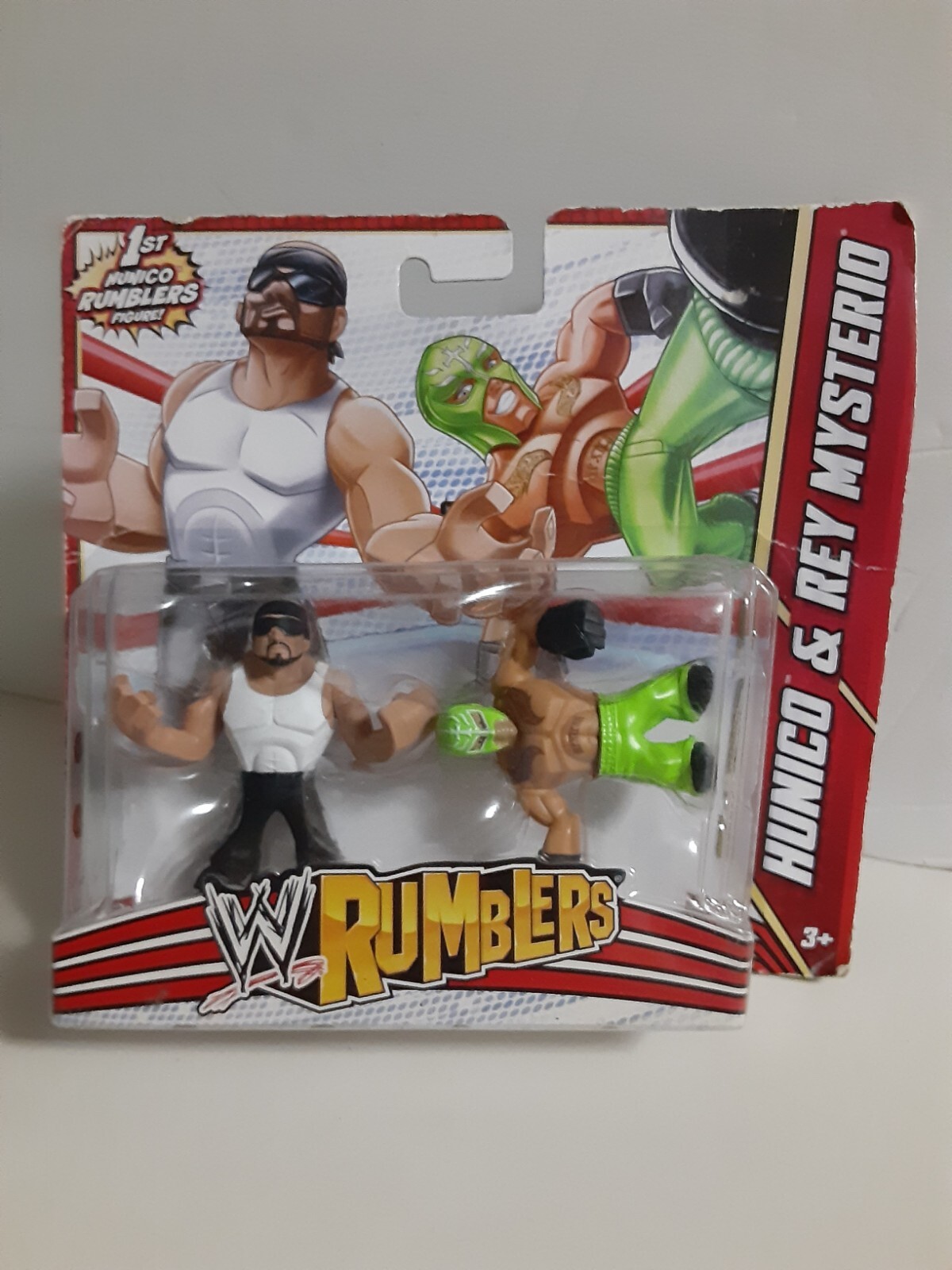 WWE Rumblers Rey Mysterio & Hunico Mini Action Figures Mattel 2012 ...