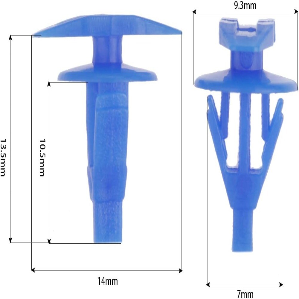 200Pcs Blue Retainer Clips Clips Car Assessories Parts Assessories For ...