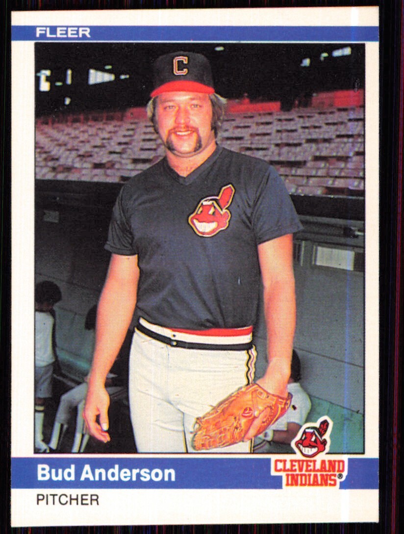 1984 Fleer Bud Anderson Cleveland Indians #533 | eBay