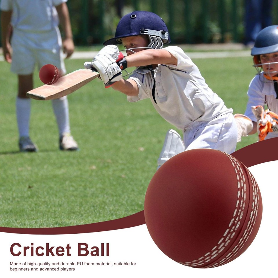 3pcs PU Leather Cricket Ball Indoor Outdoor Soft Training Balls for ...