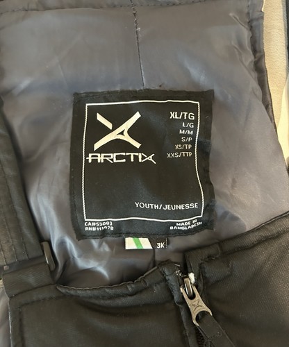 Arctix Youth XL Snow/Ski Bib Overalls Black Insulated Straight Leg | eBay