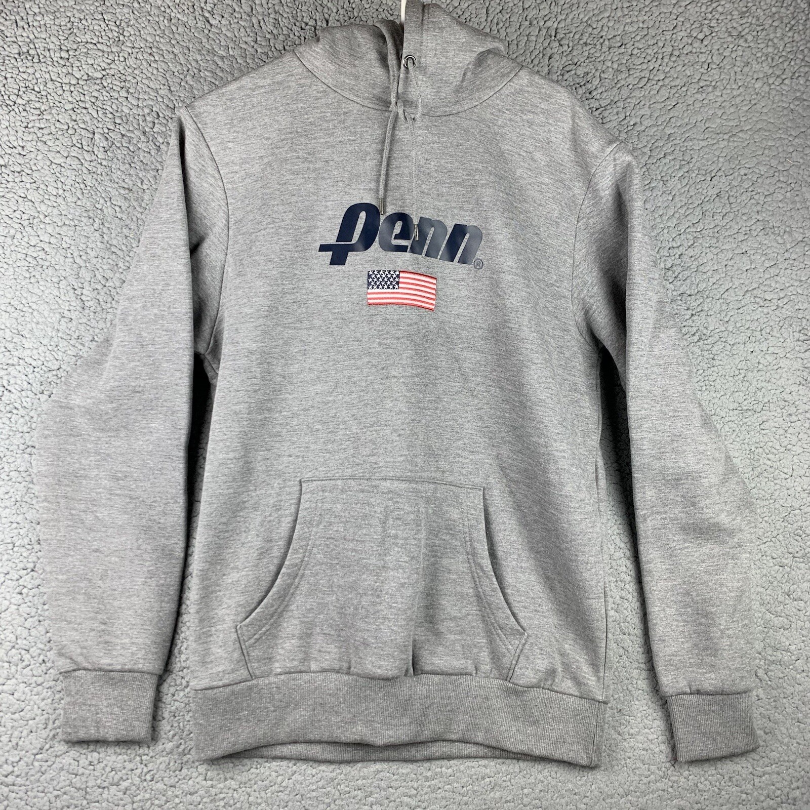 Penn Tennis Sweatshirt Hoodie Gray Men’s Medium Primark Embroidered USA ...