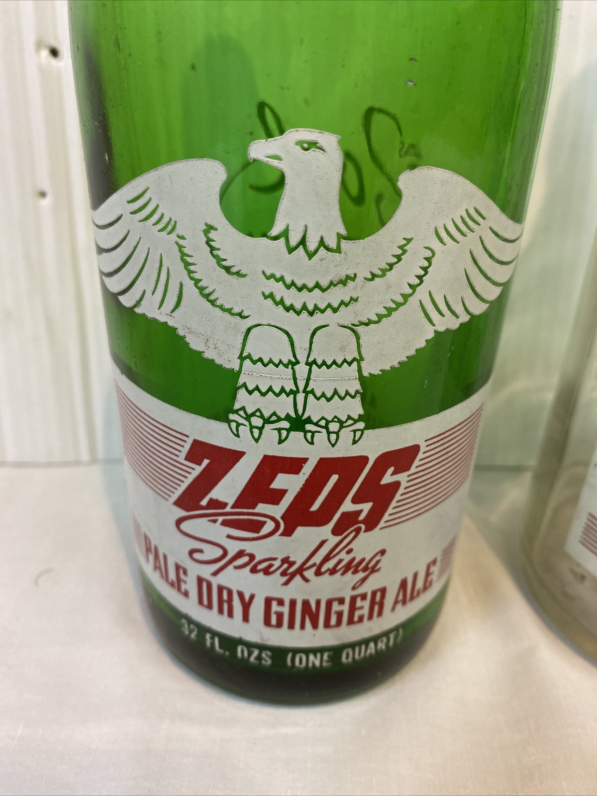 2-Vintage Zeps Sparkling Beverages Quart Bottle Eagle Bottling Works ...