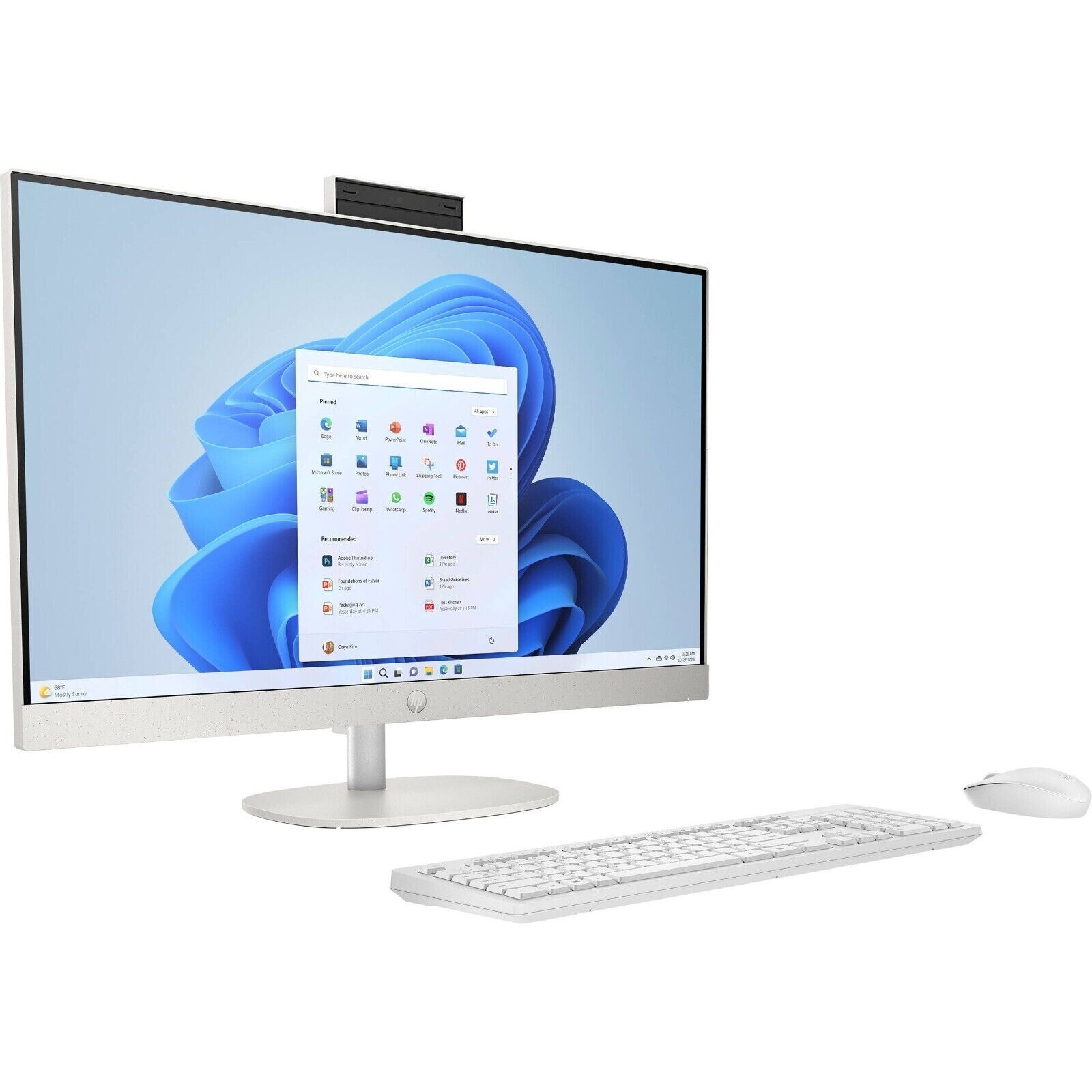 HP 27" Full HD Touchscreen All-in-One 16GB/512GB SSD Desktop Computer ...