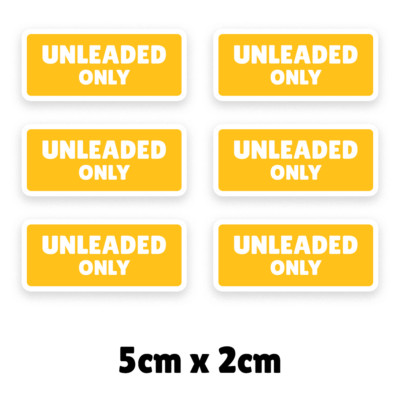 6pcs Unleaded Only Petrol Fuel Car Decal Sticker 4WD 4X4 | eBay Australia