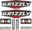 Yamaha Grizzly OEM ATV Tank Decal Graphic Sticker Kit 350 450 550 660 ...
