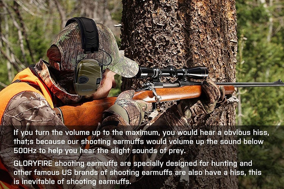 New Overstock GLORYFIRE Electronic Hearing Protection Shooting Noise ...
