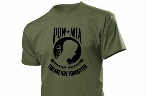 T-Shirt Pow-Mia Flag US Army Vietnam Veteran Memory WW2 WWII Size S-XXL ...