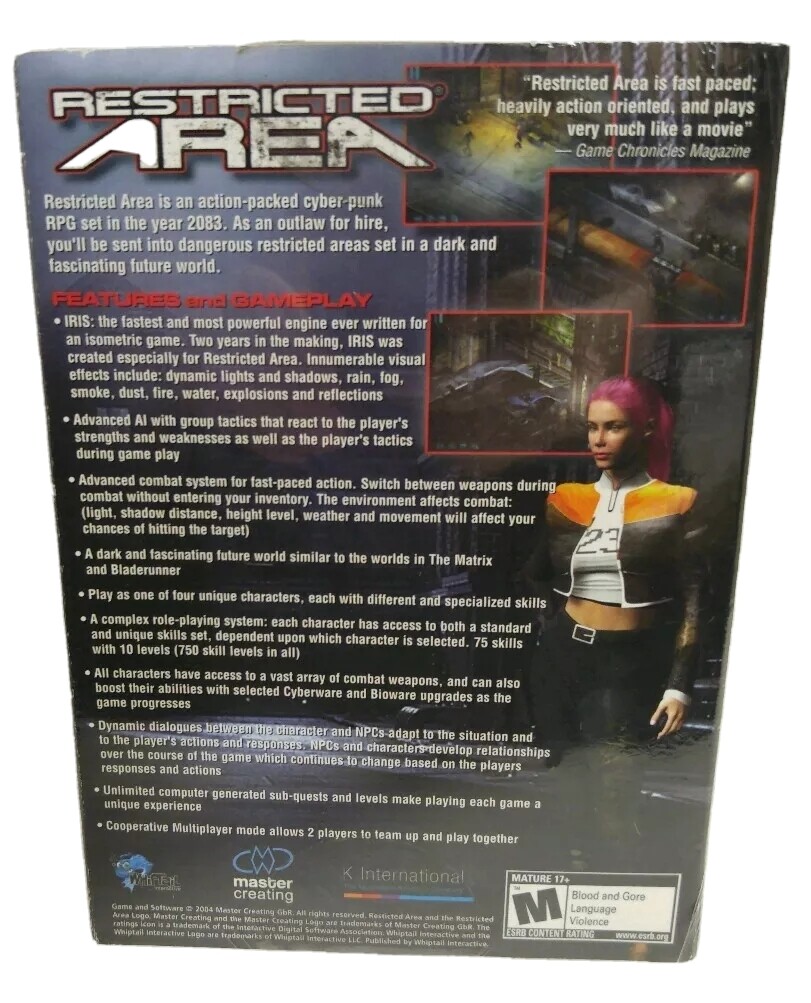 Restricted Area Whiptail interactive - PC CD-Rom Software Video Game in ...