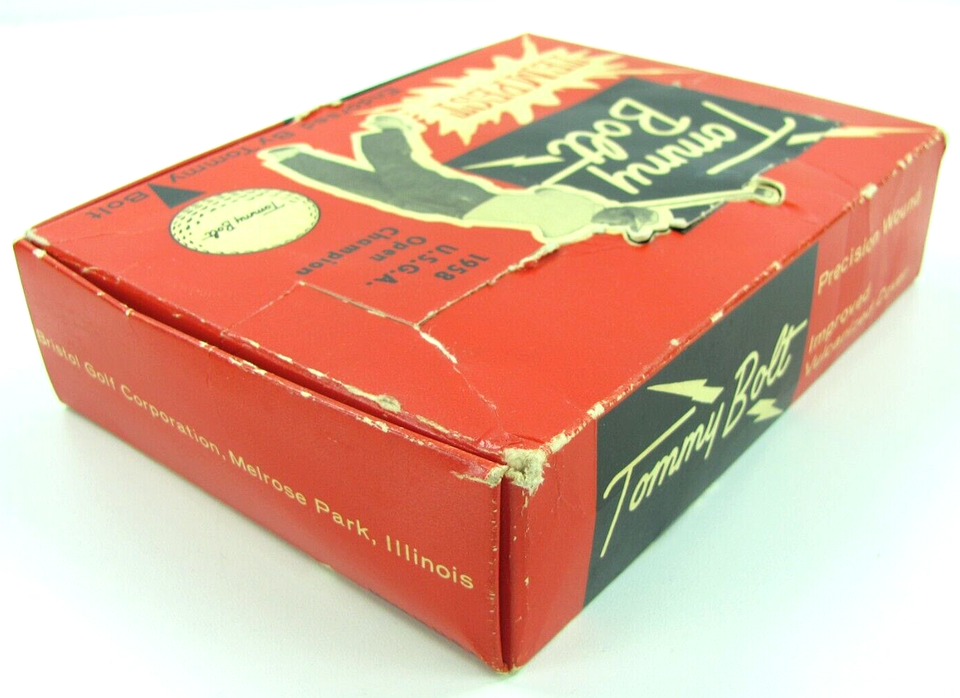 Vtg Group of 8 Tommy Bolt Tempest Golf Balls w/ Box Made by Bristol ...