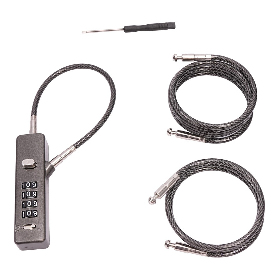 Modern Cable Lock with Combination 4 Digit Cable Combination Lock Cable ...