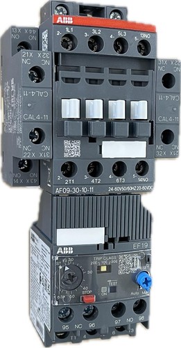 2HP MOTOR STARTER 208V 3 Phase 3NO/2NC 24VAC Coil ABB AF09-30-10-11 ...