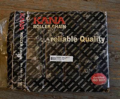 KANA ROLLER CHAIN NO.140-1C X 10' 68 LINKS 10' NEW IN FACTORY PACKAGE ...