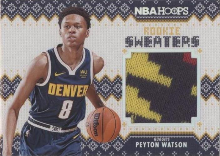 2022-23 Panini NBA Hoops - Rookie Sweaters Peyton Watson #RS-PW (MEM ...