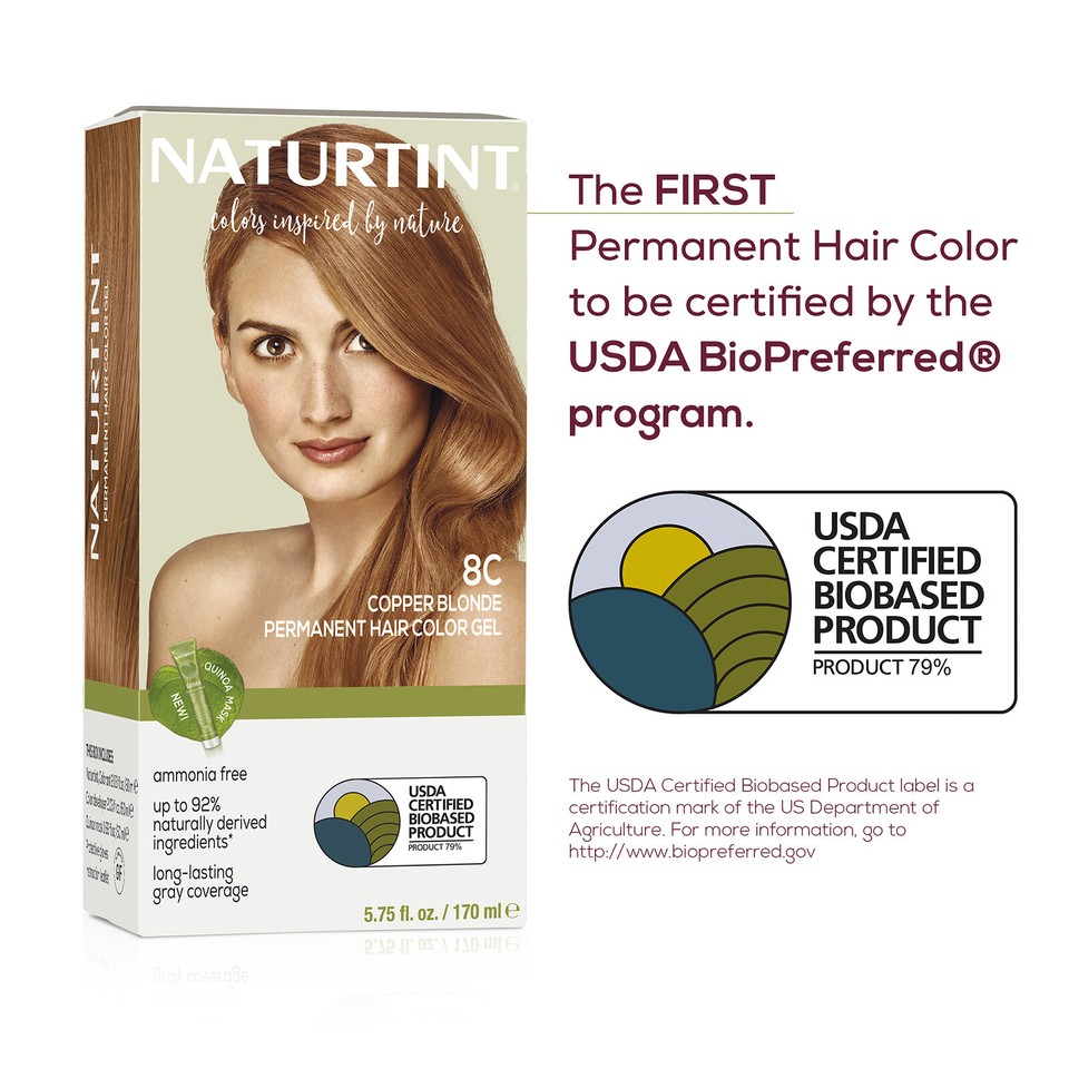 Naturtint Permanent Hair Color - 8C Copper Blonde 5.07 Fl Oz (Pack of 1 ...