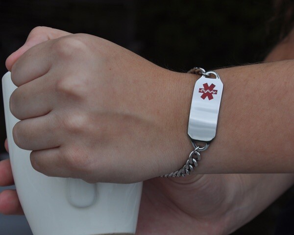 Medical Alert ID Bracelet -FREE ID Wallet Card,Engraving - Apixaban | eBay