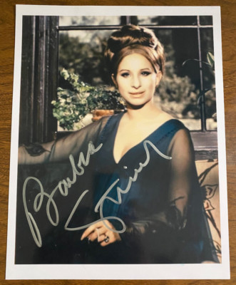 Barbara Streisand Signed Autograph Signature 8x10 Color Glossy ...