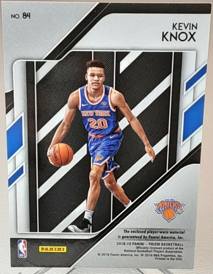 Kevin Knox II 2018-19 Prizm Sensational Rookie Jersey #84 Blazers ...