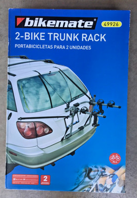 Bikemate 2 Bike Trunk Rack Car SUV Bicycle Travel Rack New In Box | eBay