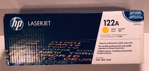 Genuine HP 122A Q3962A Yellow LaserJet Toner Cartridge New Old Stock | eBay