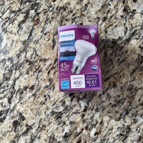 Philips LED 45-Watt R20 Indoor Flood Light Bulb, Frosted Daylight, E26 ...