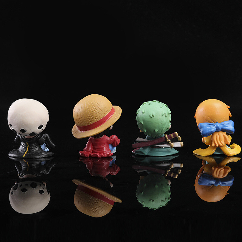 A complete set of 4 sitting One Piece cartoon baby doll toys | eBay