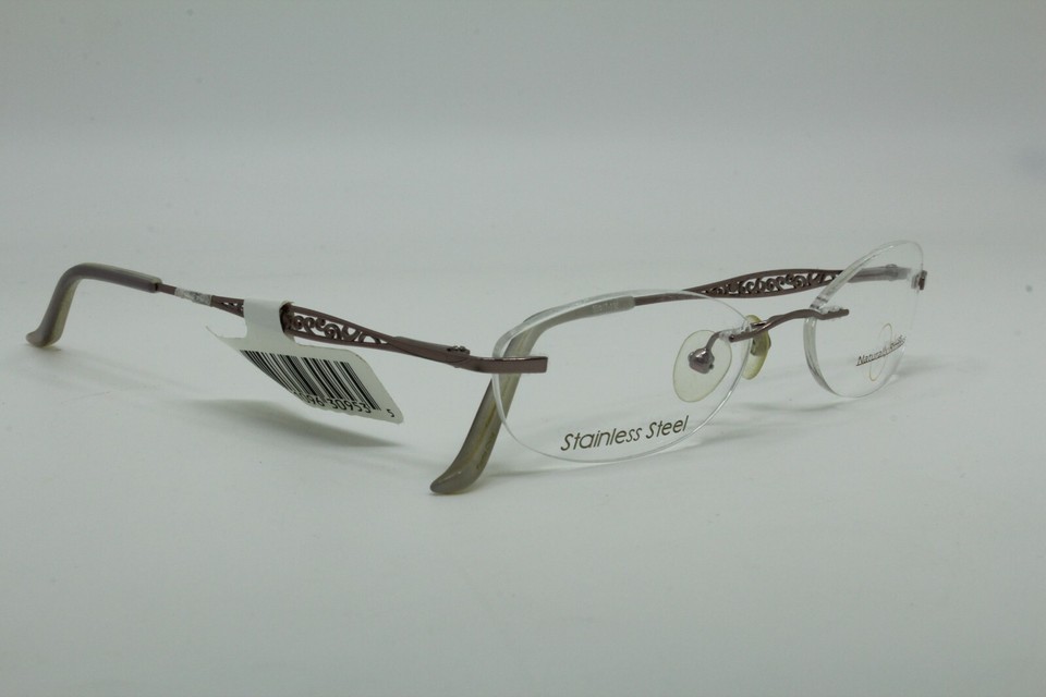 1 Unit New NATURALLY RIMLESS EYEGLASS FRAMES PRESCRIPTION WOMEN 50/17 ...