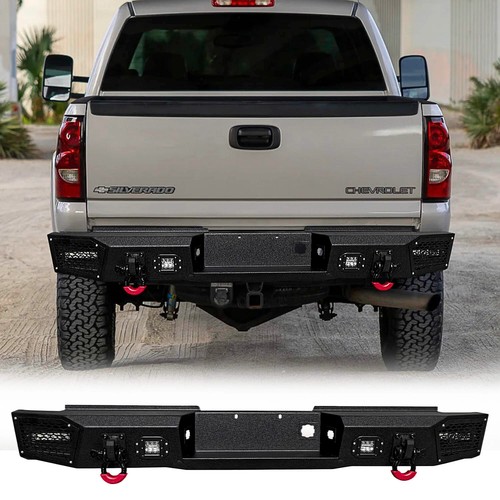 Fits 1999-2006 Chevy Silverado 2500/3500 Steel Rear Bumper W/Lights&D ...
